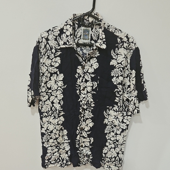Ocean Current | Shirts | Ocean Current Blue And White Casual Button ...